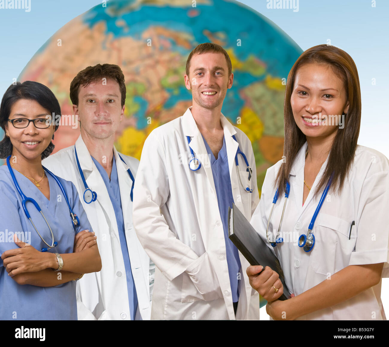World Health Team Stock Photo - Alamy