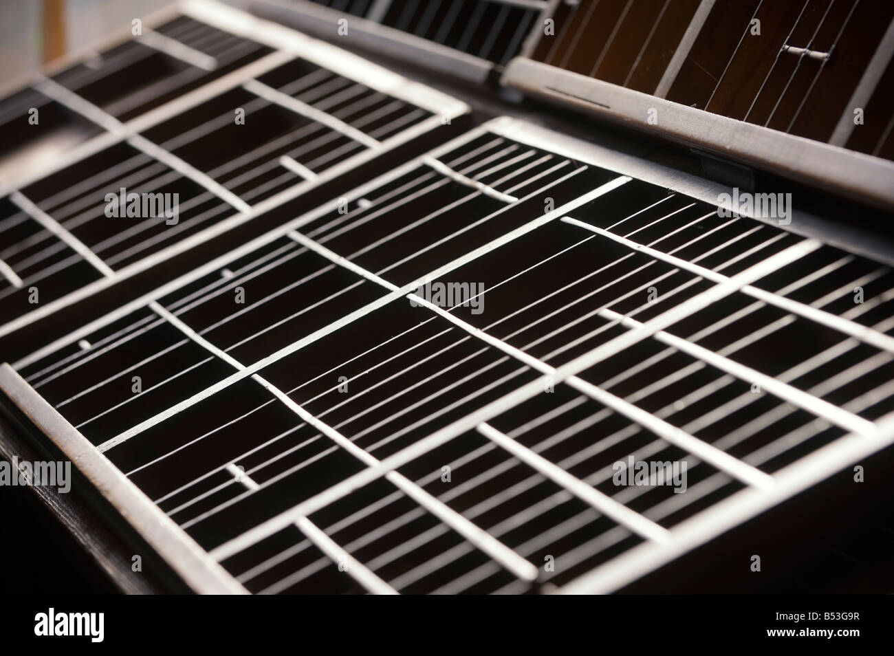 Empty trays in a print room Stock Photo - Alamy