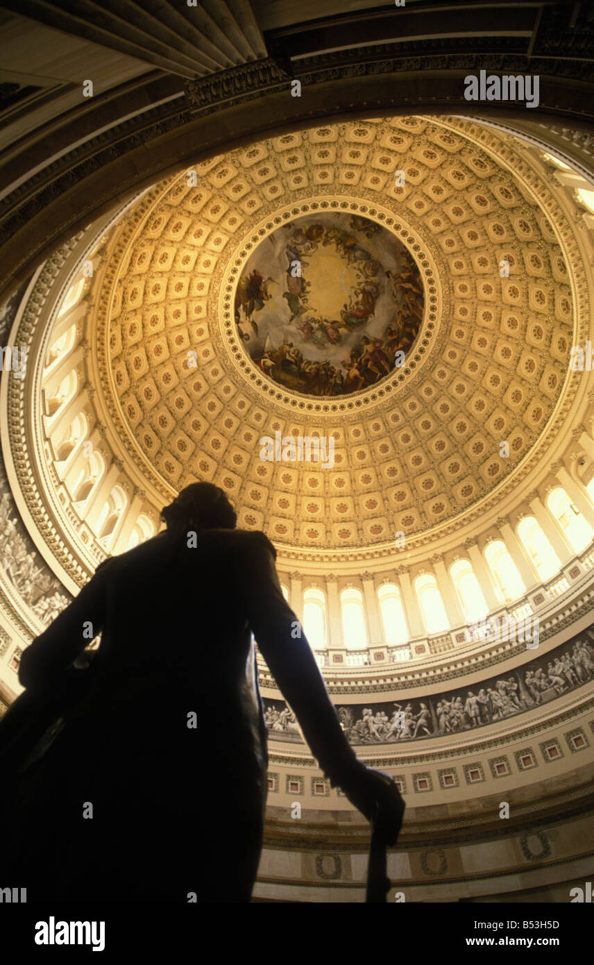US capitol building rotunda George Washington DC Stock Photo - Alamy