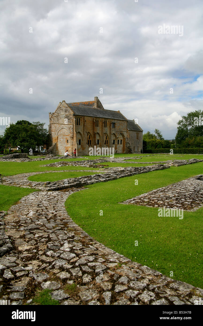 The Abbots House Muchelney Abbey ruins (English Heritage) Somerset ...