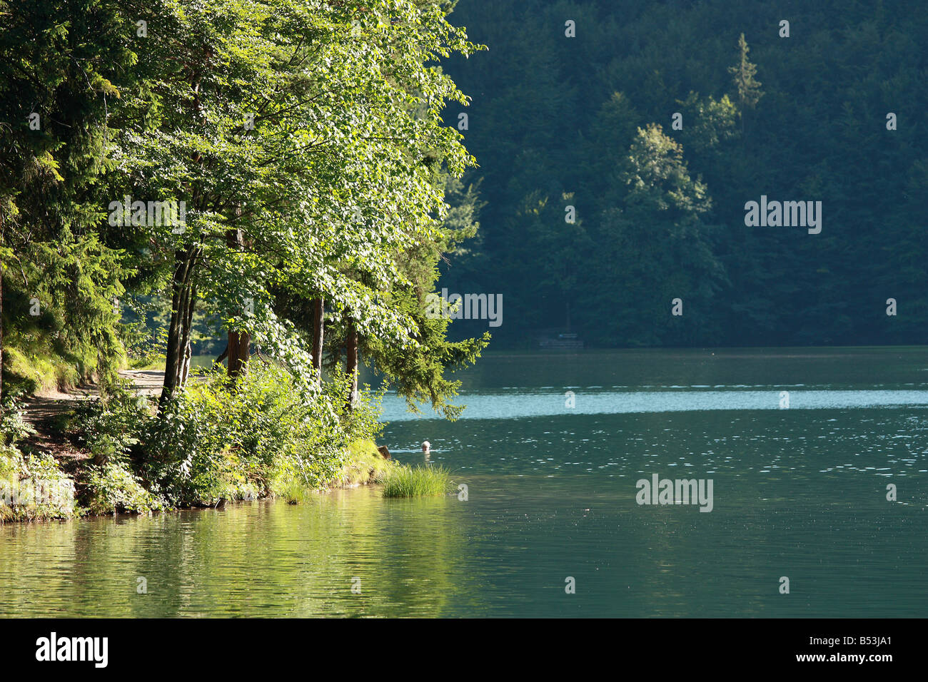 a lake called hechtsee near kufstein Stock Photo - Alamy