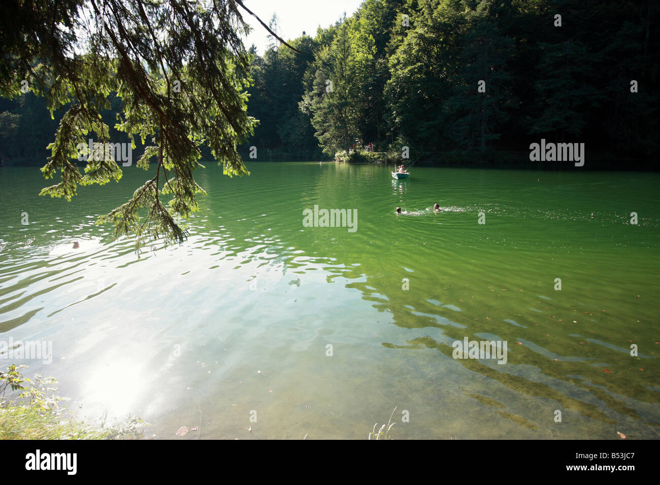 a lake called hechtsee near kufstein Stock Photo - Alamy