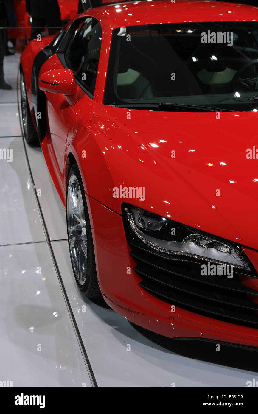 Audi R8 at the Paris motor show - salon d'automobiles Stock Photo - Alamy