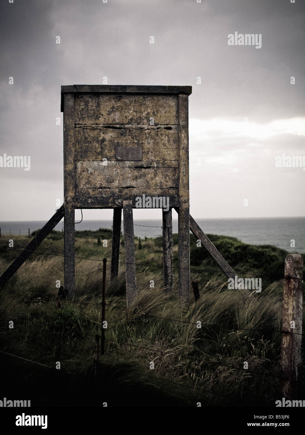 Railway lookout post, Lelant, Cornwall Stock Photo - Alamy