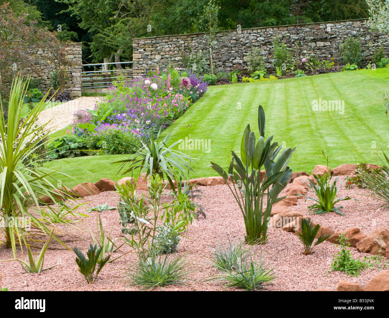 desert planting in a large formal garden Stock Photo - Alamy