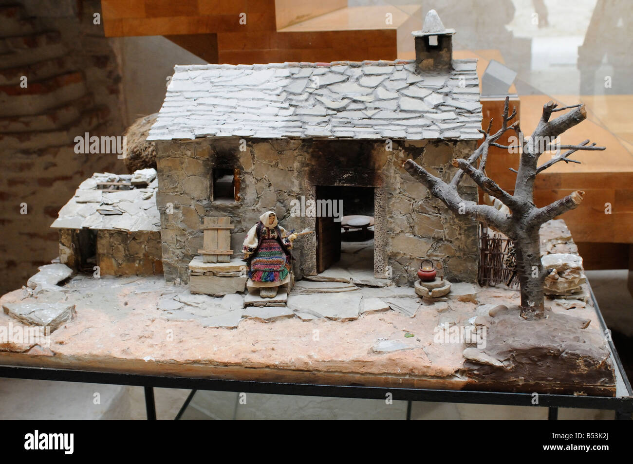 Ethnographic Museum with the display model of a typical peasant house ...