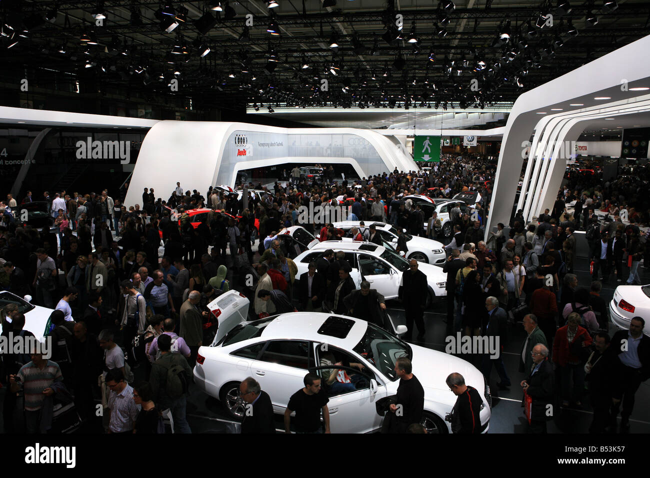 Salon d'automobiles Car or motor show in Paris France Stock Photo - Alamy