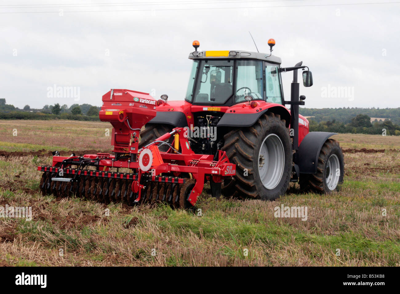 Massey Ferguson Tractor and Variocast Sub Soiler Stock Photo - Alamy
