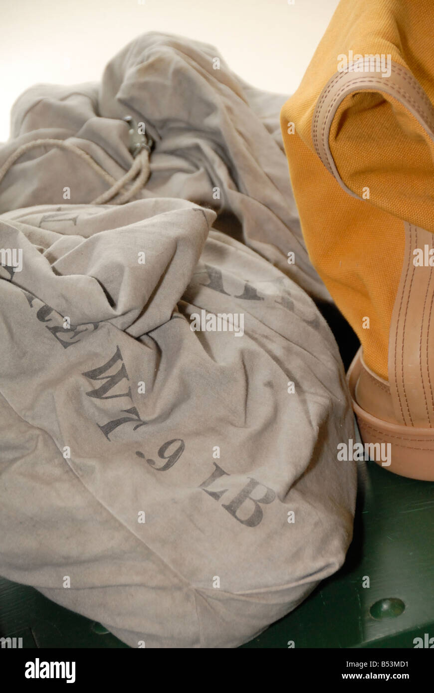 Mail bags on cart Stock Photo - Alamy