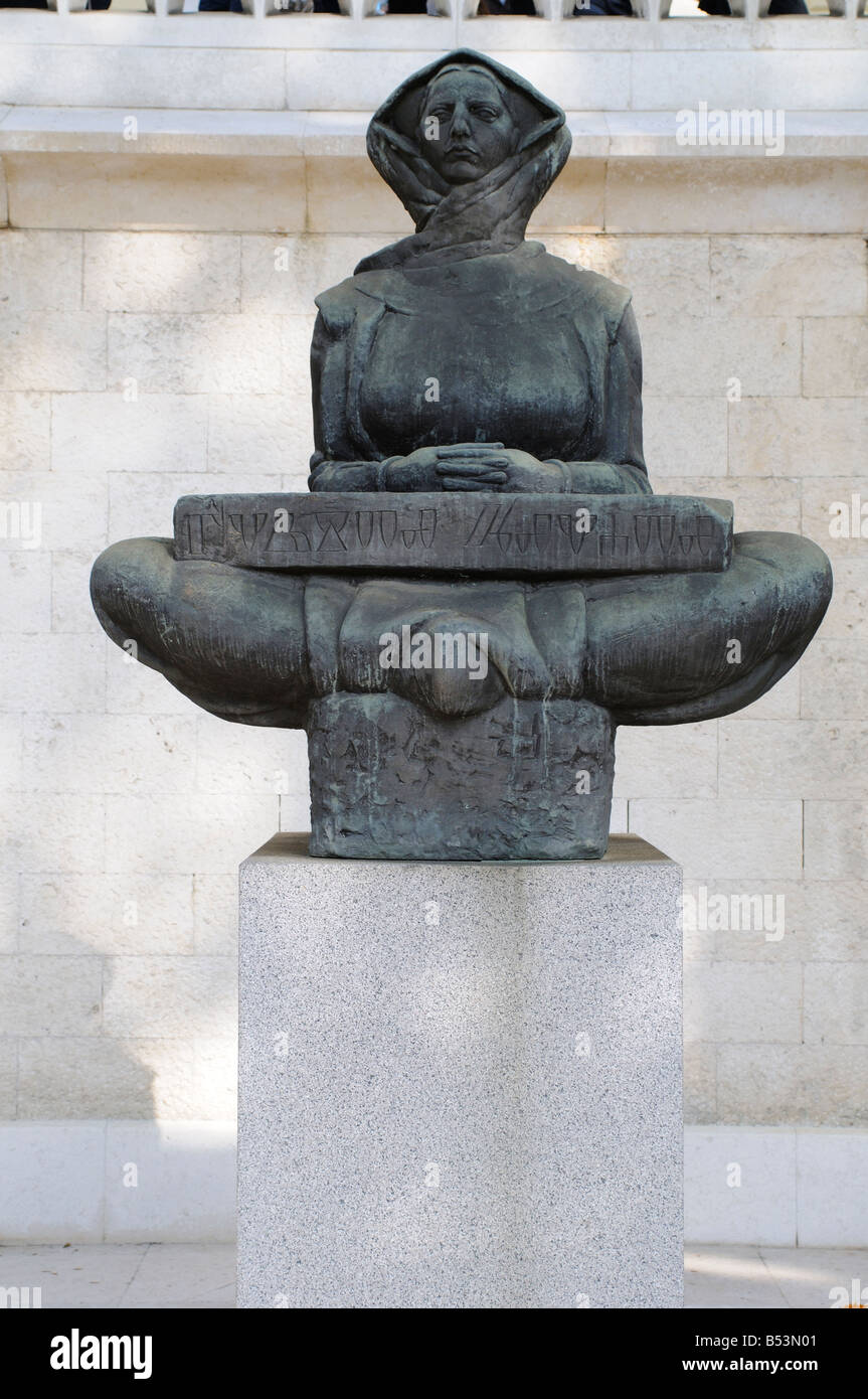 History of Croatia sculpture by Ivan Mestrovic Zagreb Croatia Stock ...