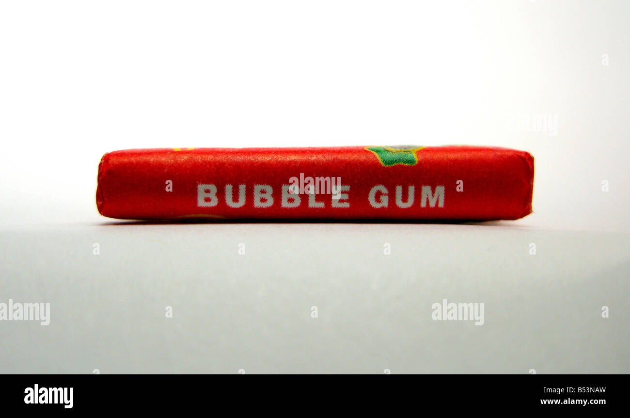bubble gum packet Stock Photo - Alamy
