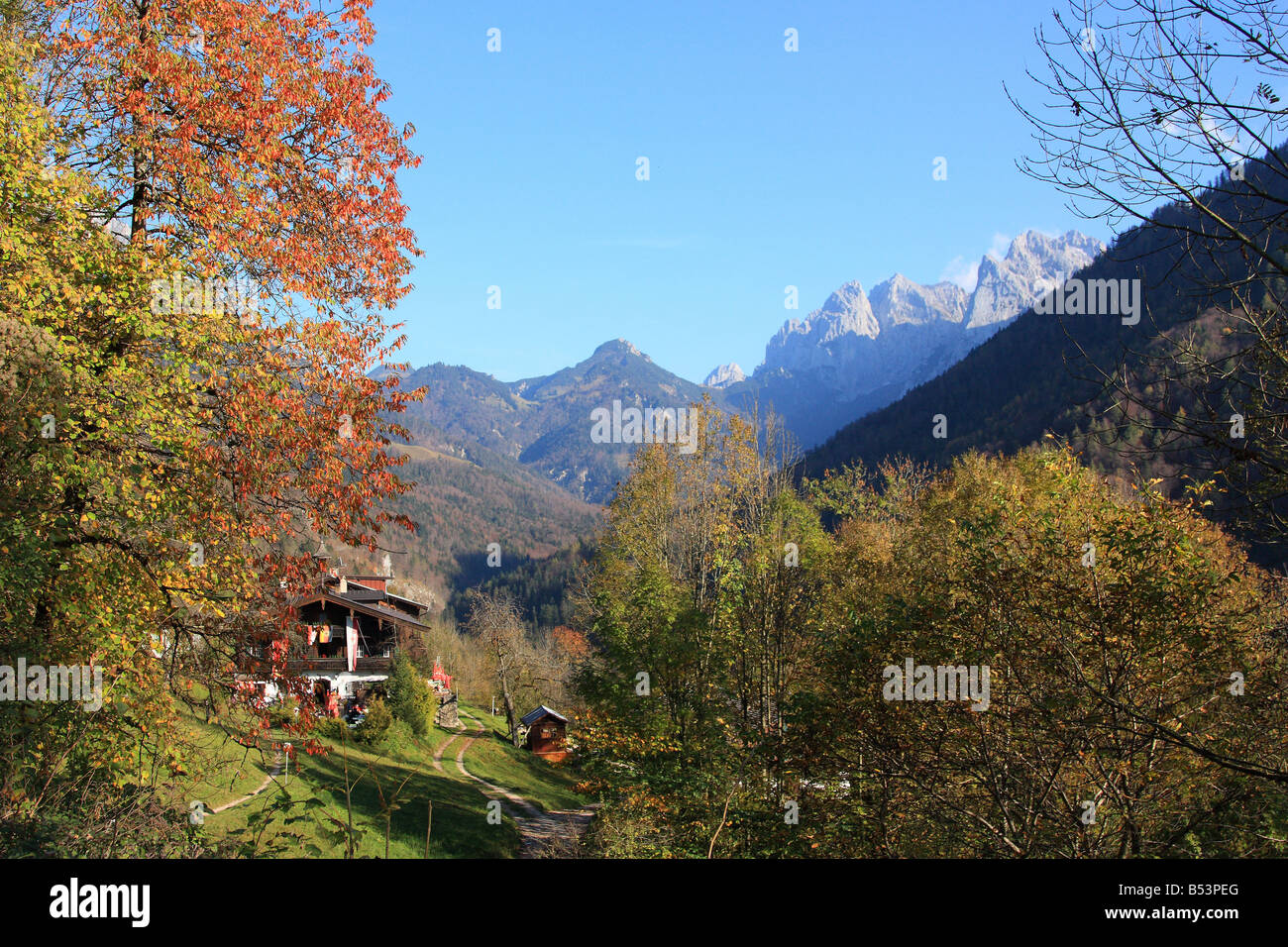 a beautiful day in the tyrolean alps Stock Photo - Alamy