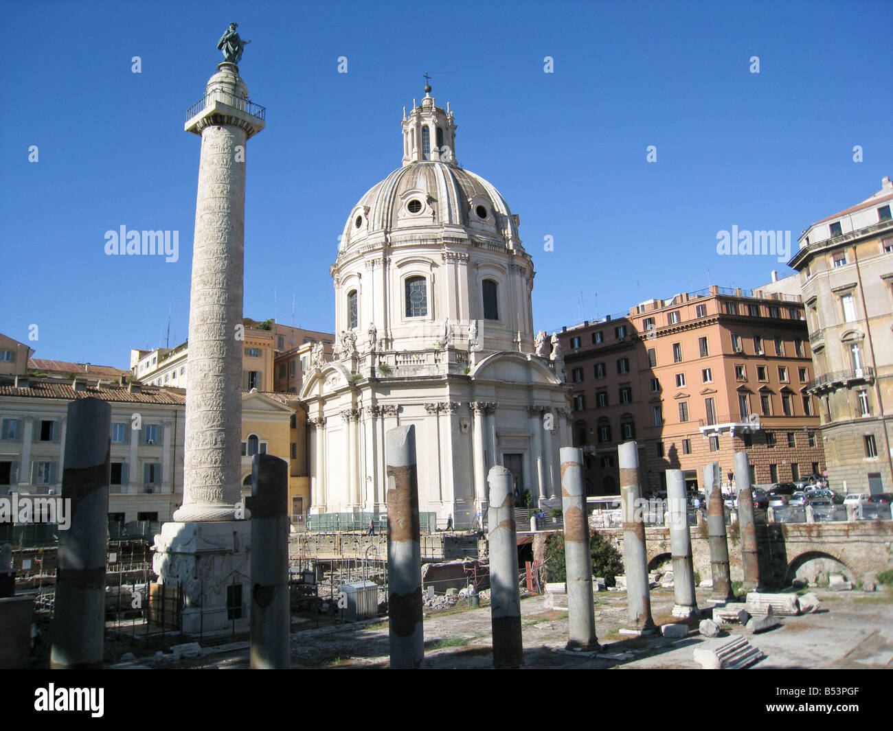 Colonnade roman forum column trajan hi-res stock photography and images ...