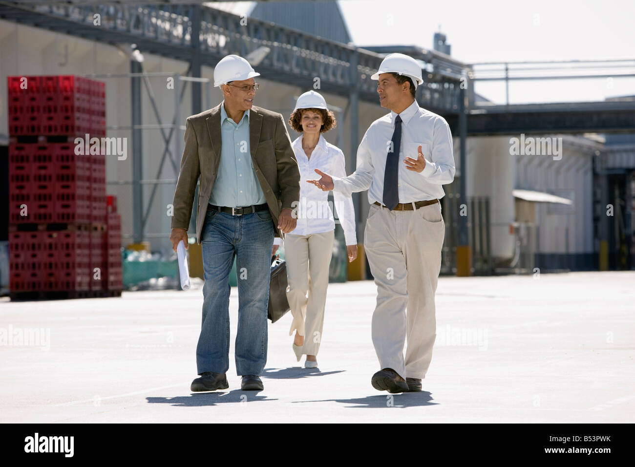 Business People Walking Outside