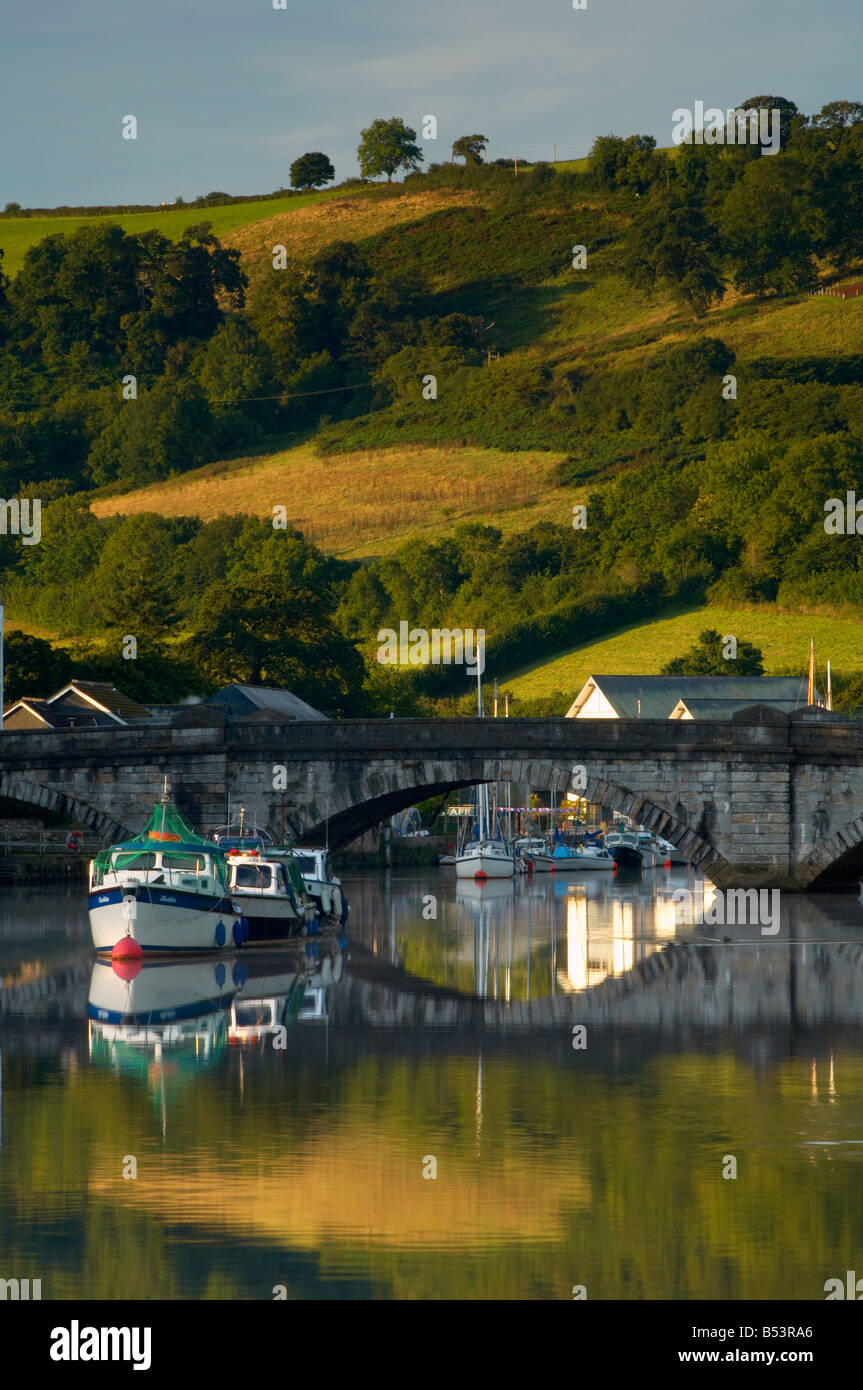 Dawn in Summer on the river Dart at Totnes Devon UK Stock Photo - Alamy