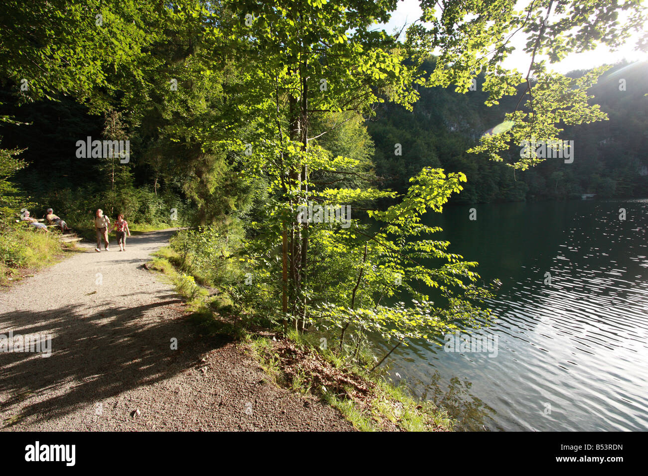a lake called hechtsee near kufstein Stock Photo - Alamy