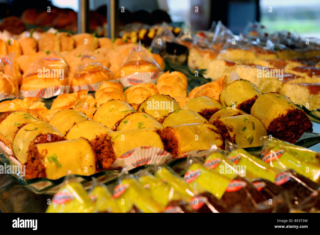 bakery display nagoya batam riau islands indonesia Stock Photo - Alamy