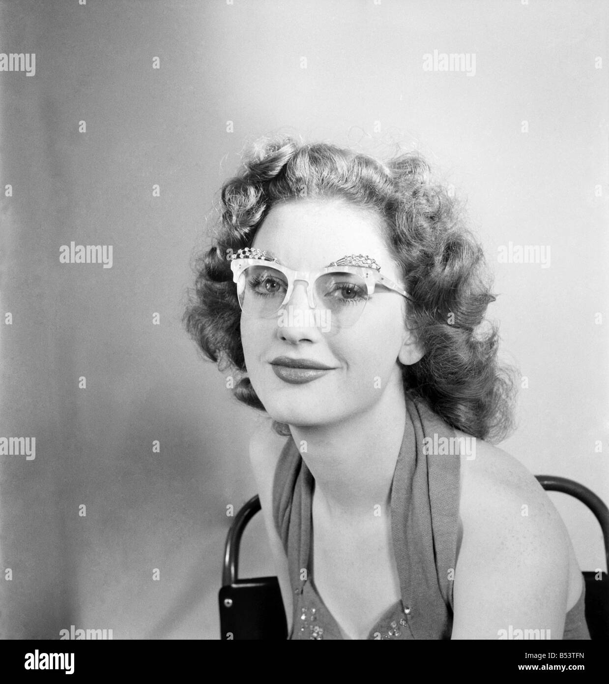 Woman displaying Black and White Stock Photos & Images - Alamy