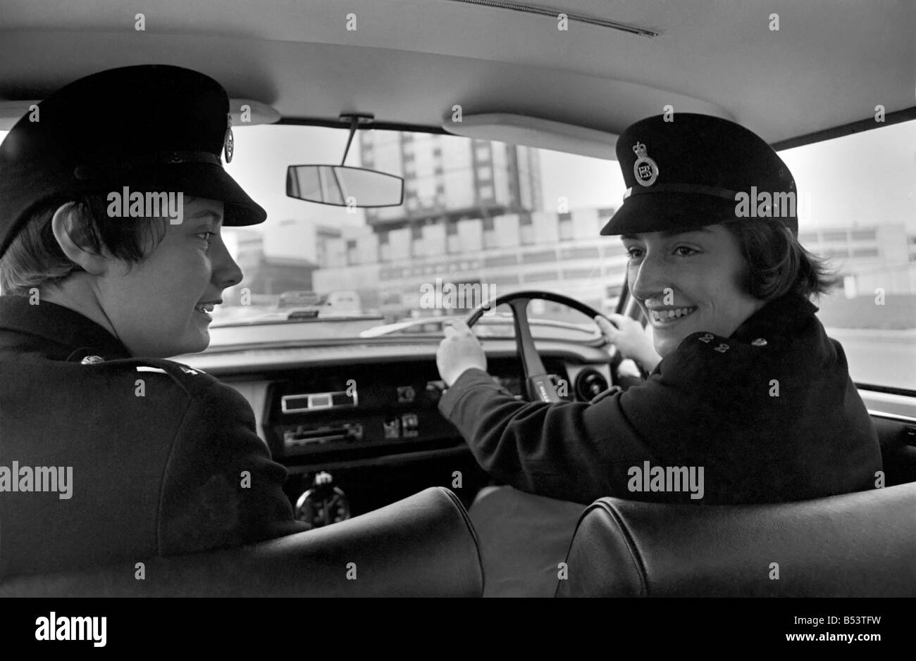 Policewomen Hazel Layne and Dorothy Elliott climbed into a 100mph ...