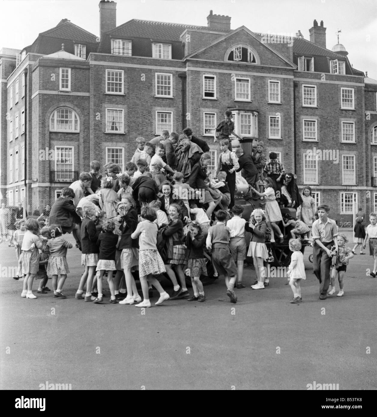 Children playing playground 1950s hi-res stock photography and images ...