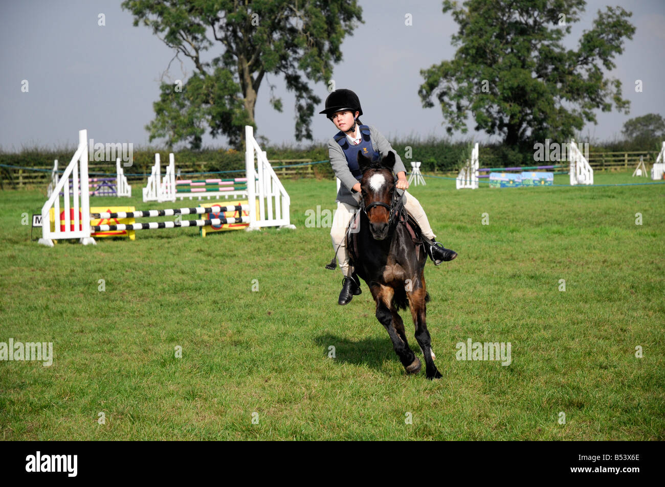 School showjumping event, England, UK Stock Photo - Alamy