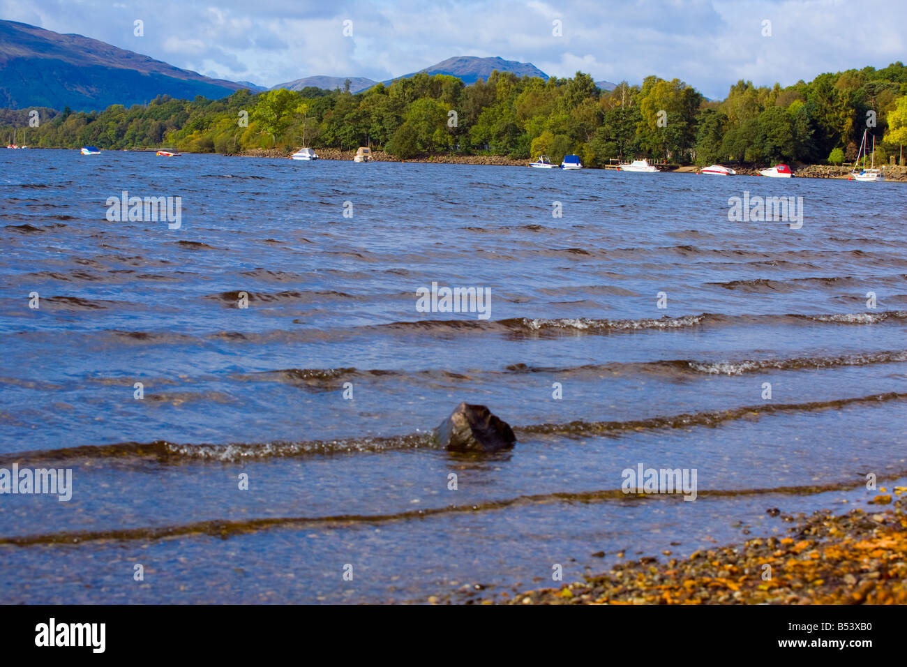 A COLD DAY IN OCTOBER AT LOCH LOMOND Stock Photo - Alamy