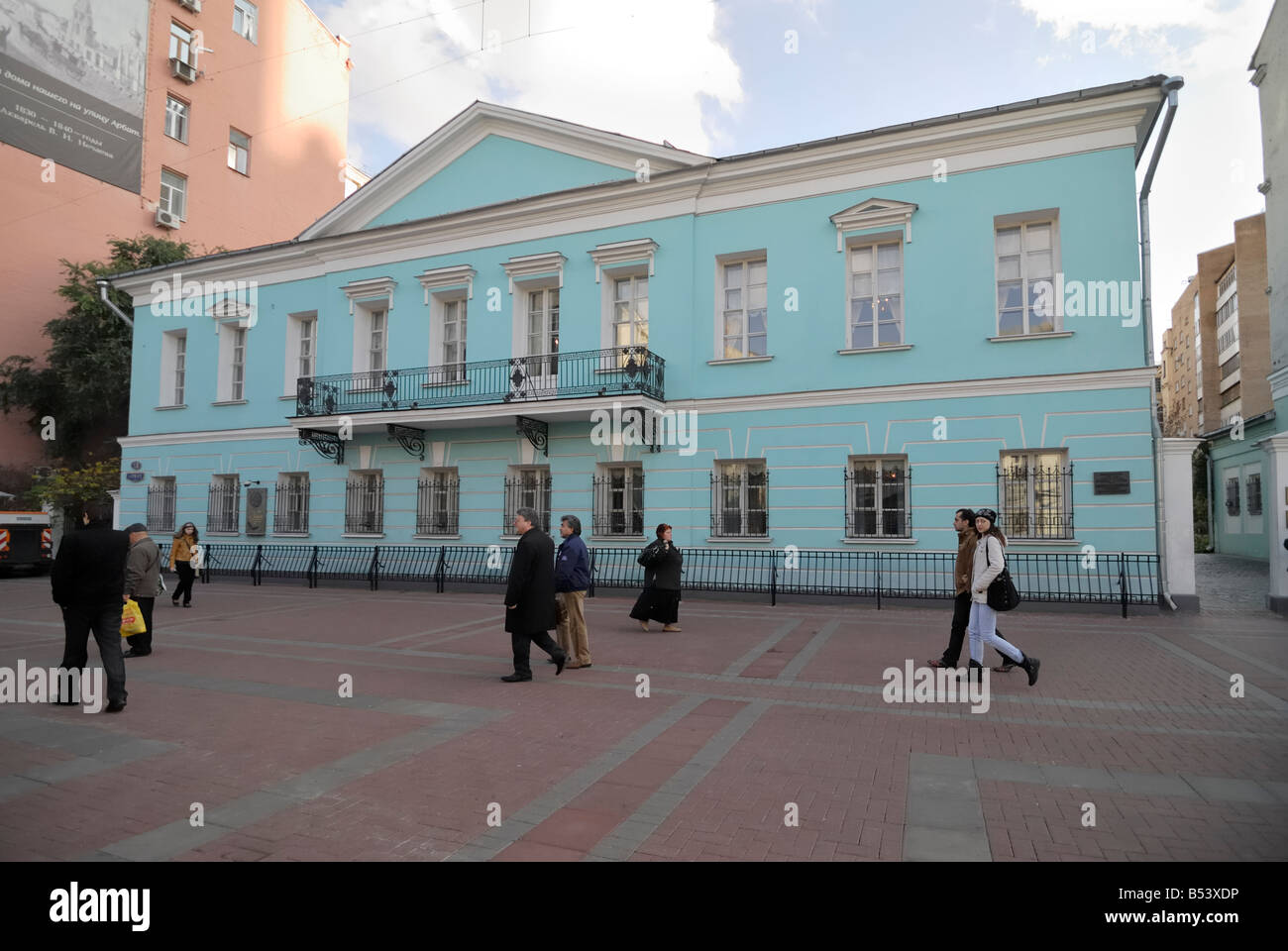 Alexander pushkins house arbat street hi-res stock photography and ...