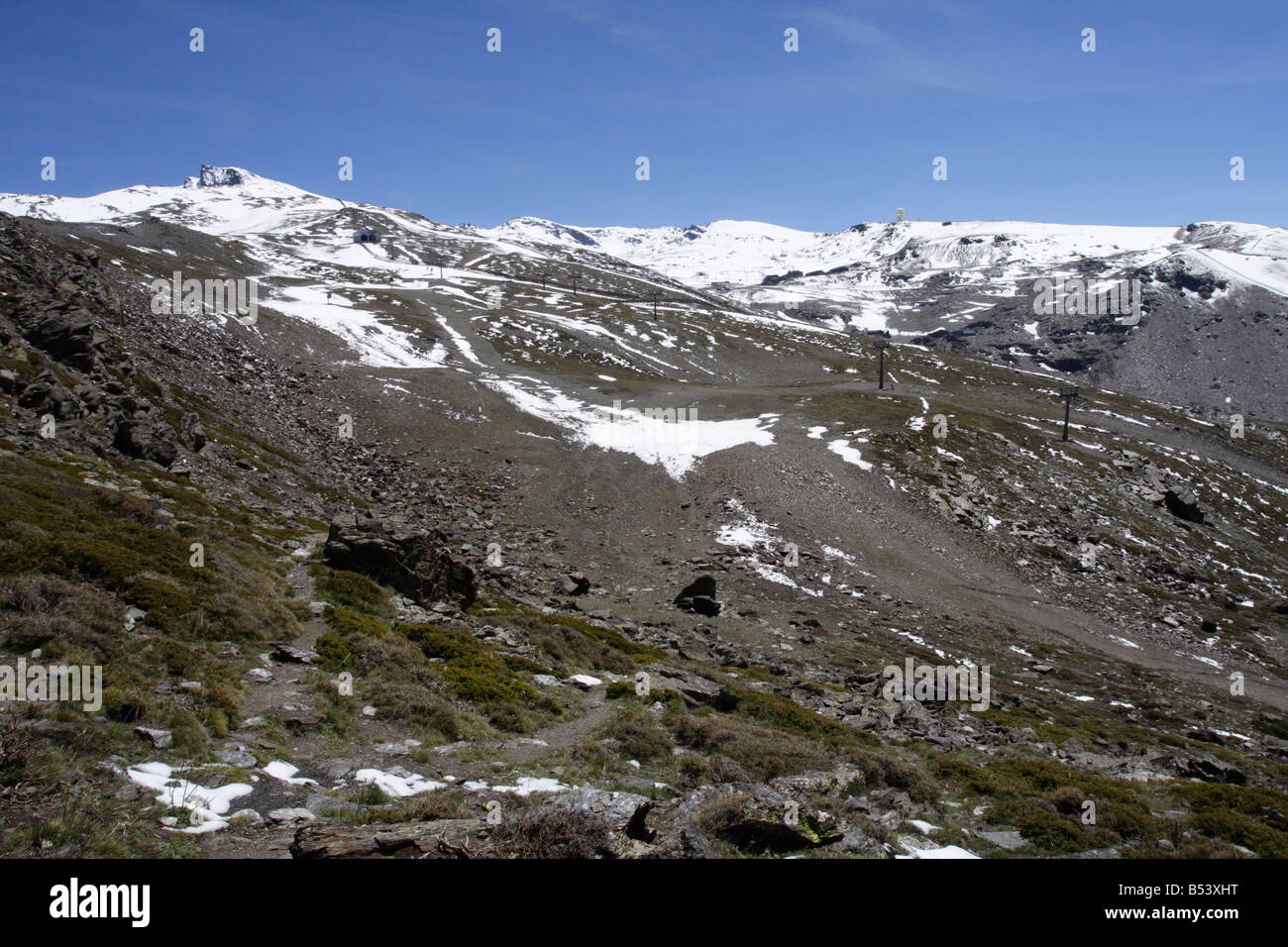Pradollano ski station - Sierra Nevada, Granada, Spain Stock Photo - Alamy