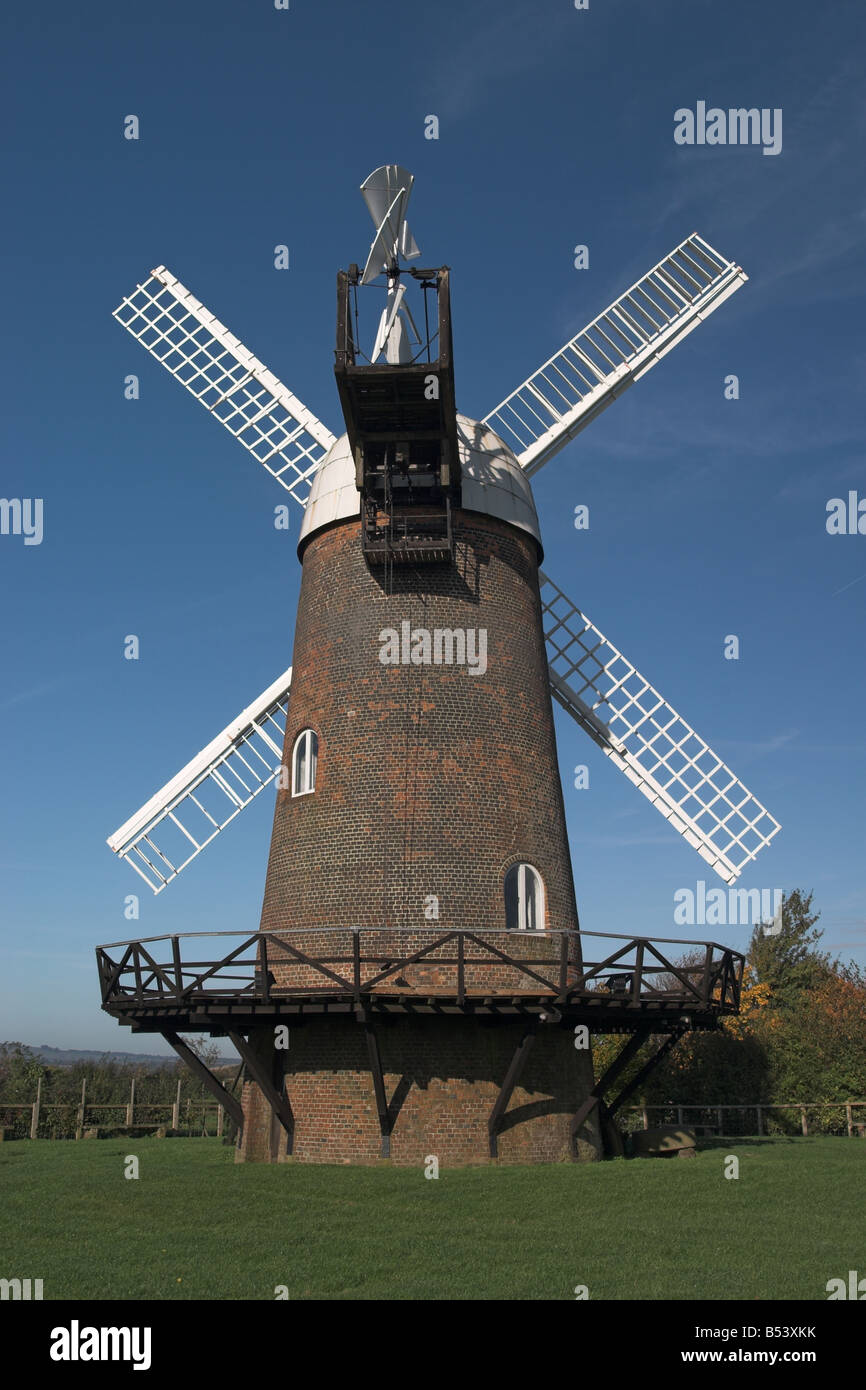 Rear view of Wilton Windmill, Great Bedwyn, Wiltshire, England, UK ...