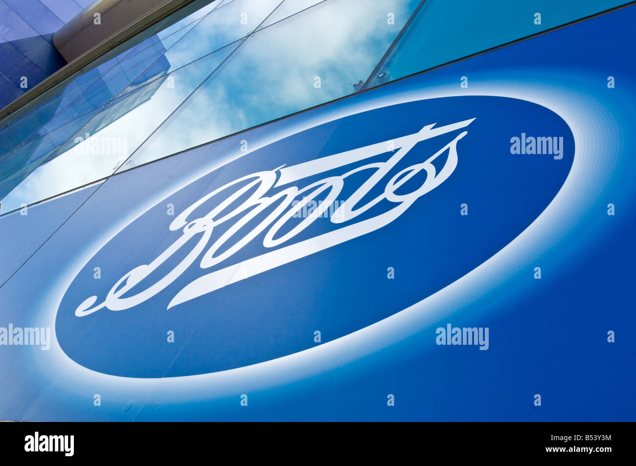 Boots signage Manchester Stock Photo - Alamy