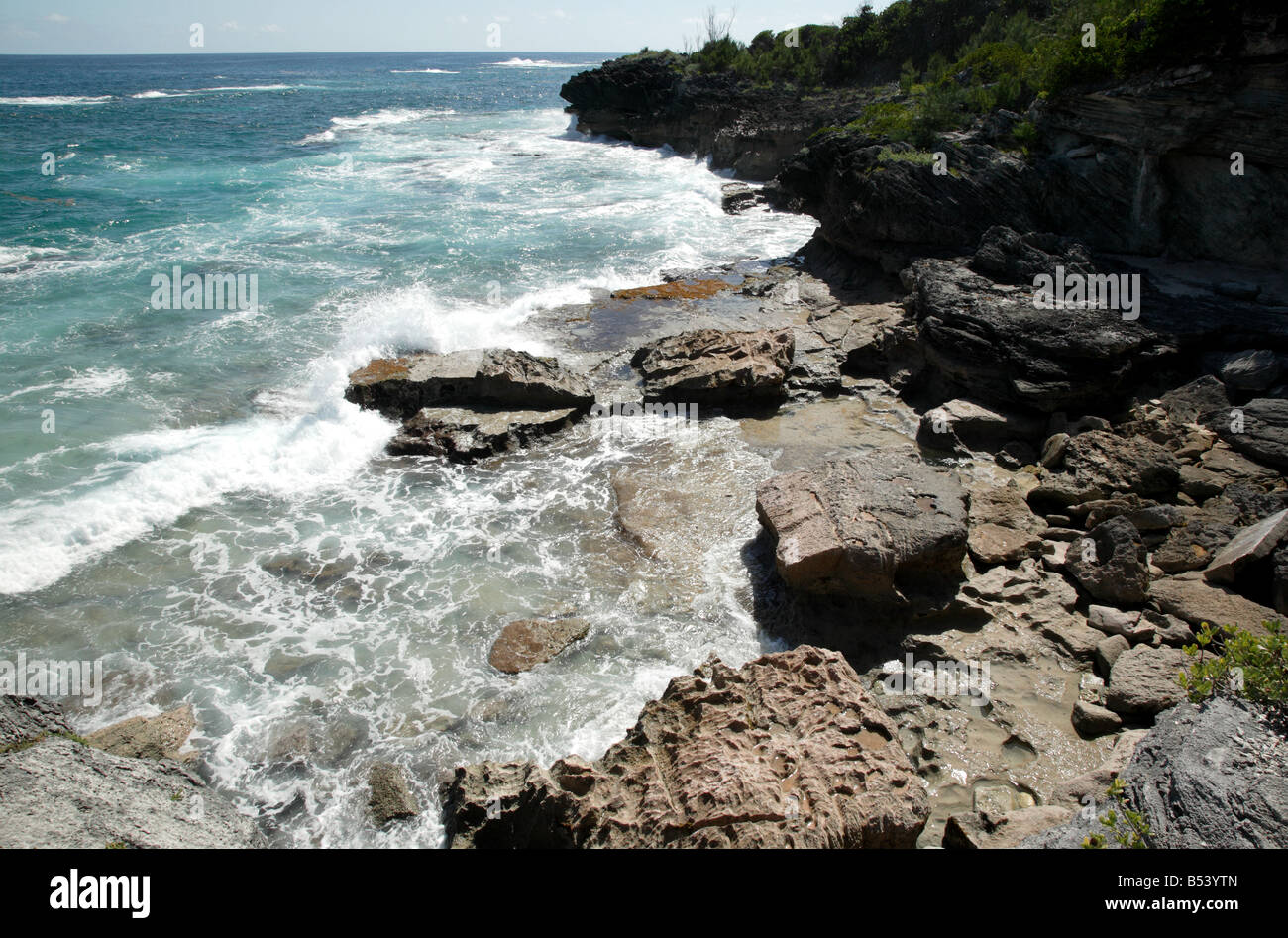 Dramatic coastal scenery in Spittal Ponds Nature Reserve, Smith's ...
