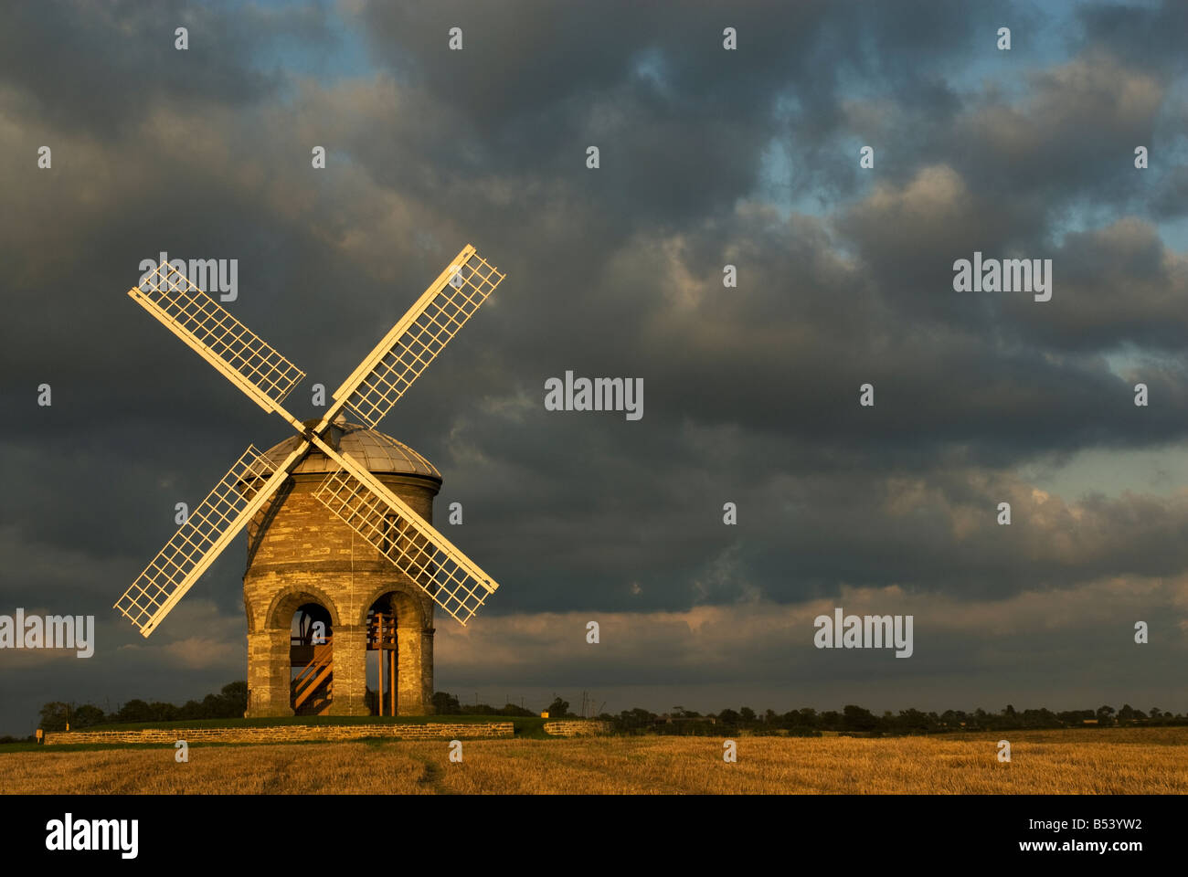 Chesterton Windmill at sunset Stock Photo - Alamy