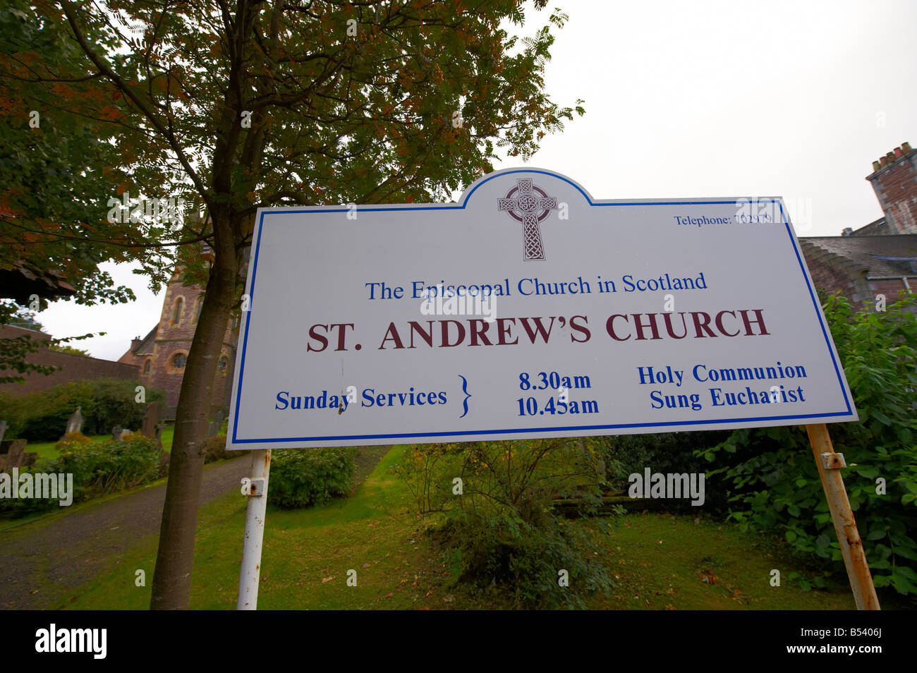 St andrews church sign hi-res stock photography and images - Alamy