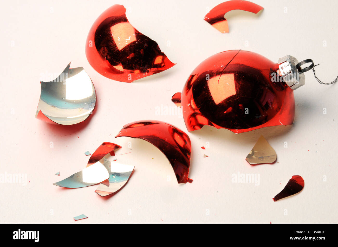 broken christmas bauble argue breaking up anniversary gift smashed ...