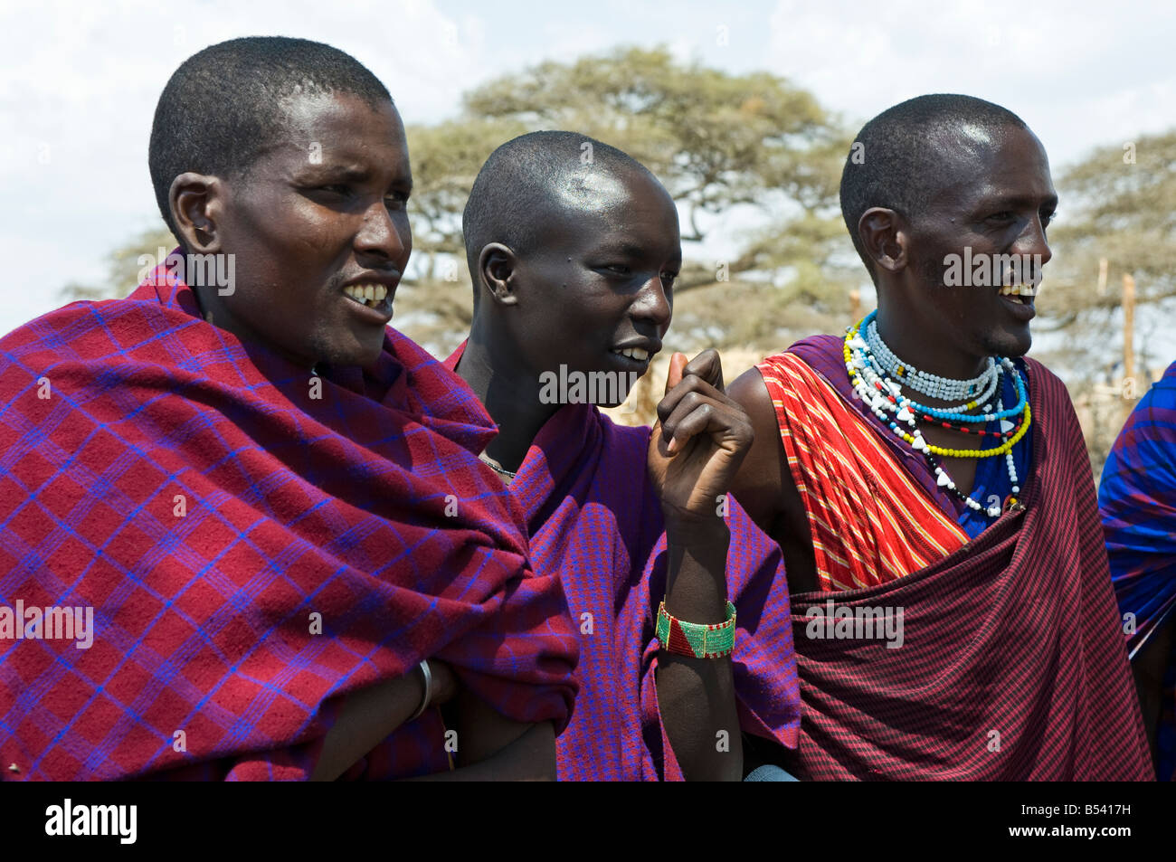 Scene of life of Maasai people in their village Stock Photo - Alamy
