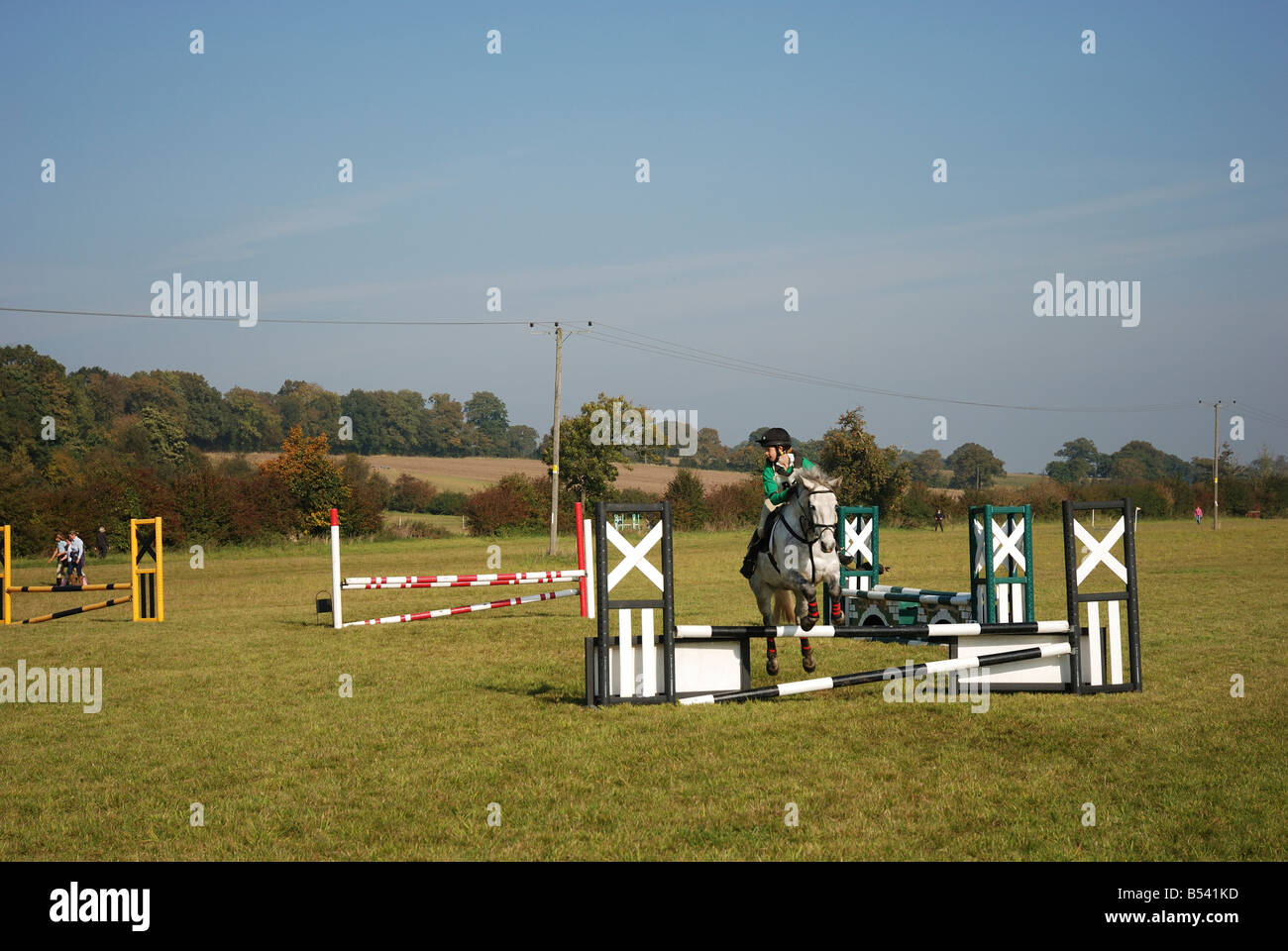 School showjumping event, England, UK Stock Photo - Alamy