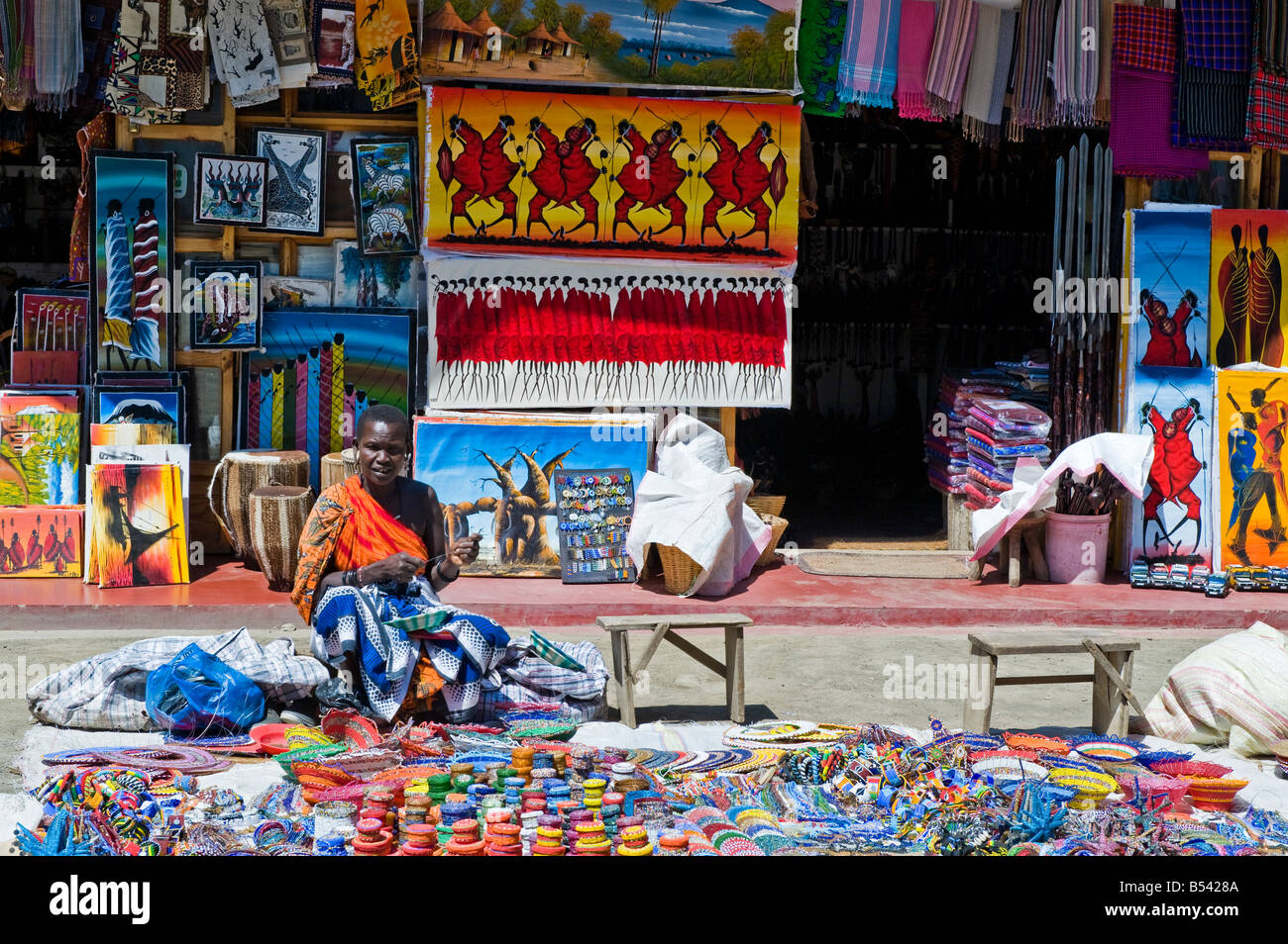 Tanzania Aruscha the masai market Stock Photo - Alamy