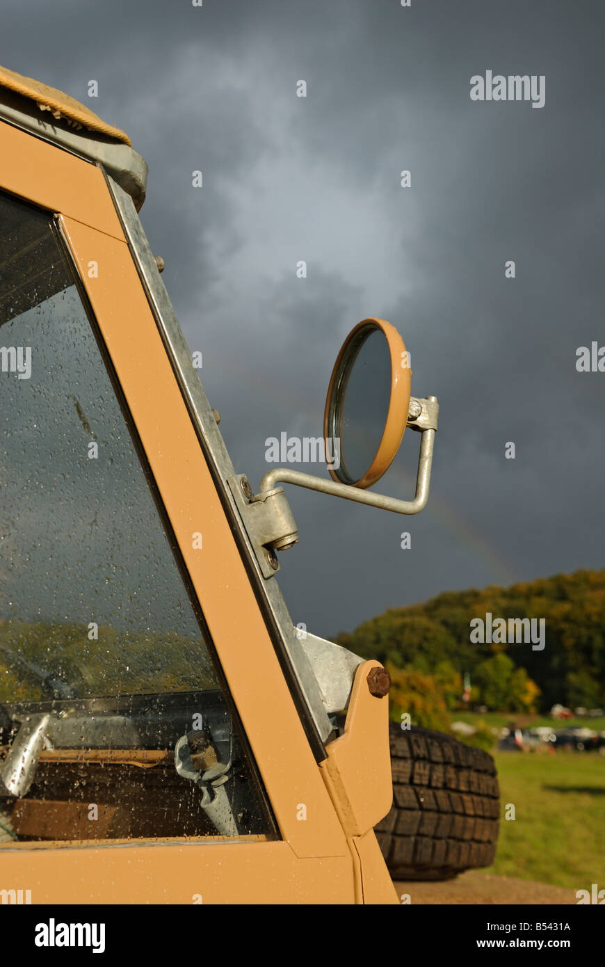 Exteriour mirror on a freshly restored 1960s Land Rover Series 2/2a SWB ...