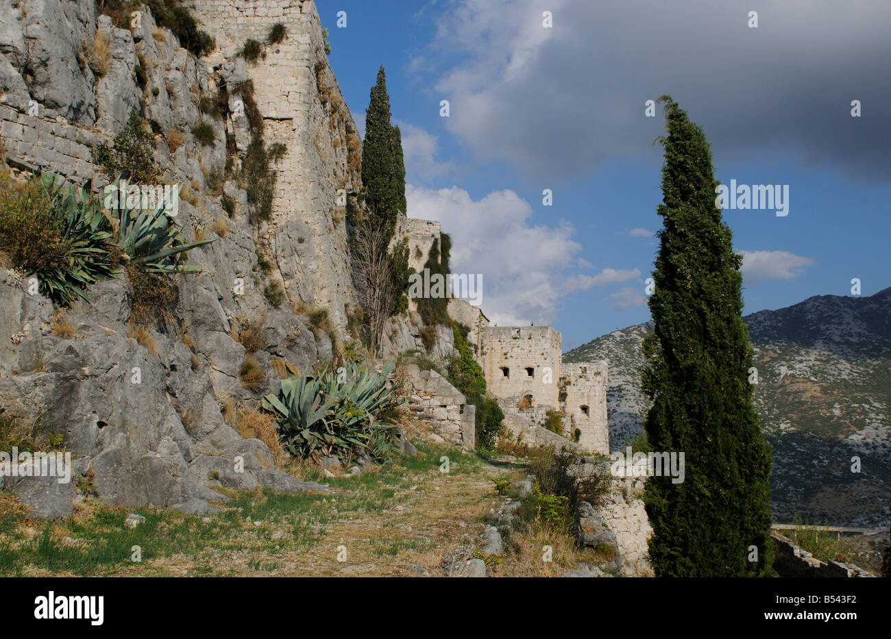 The Fort of Klis Dalmatia Croatia Stock Photo - Alamy