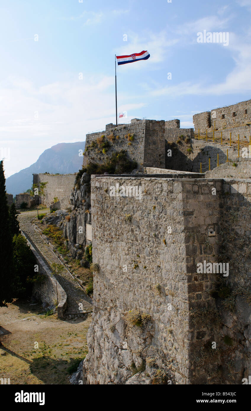 The Fort of Klis Dalmatia Croatia Stock Photo - Alamy
