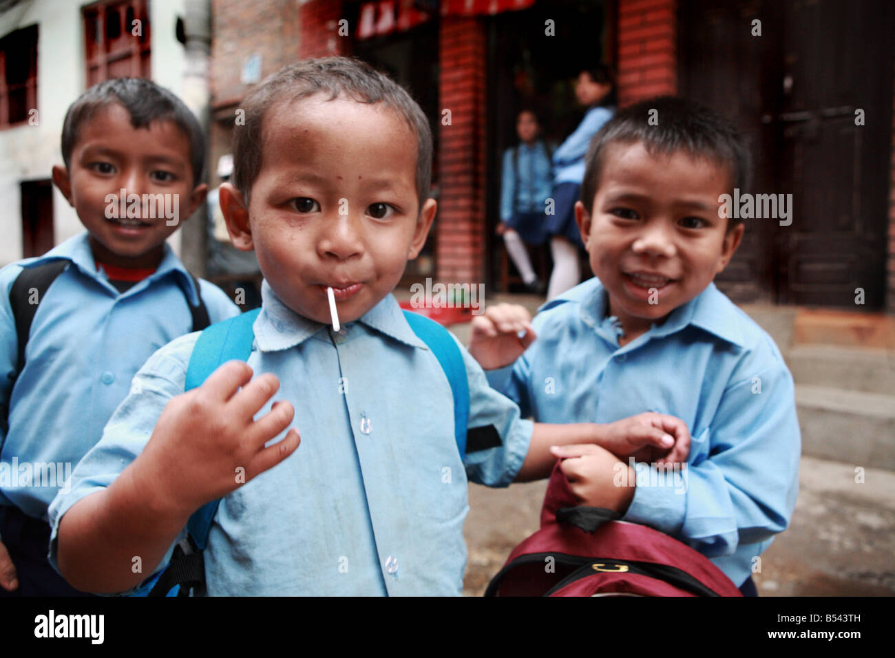 School children, Kathmandu, Nepal Stock Photo - Alamy
