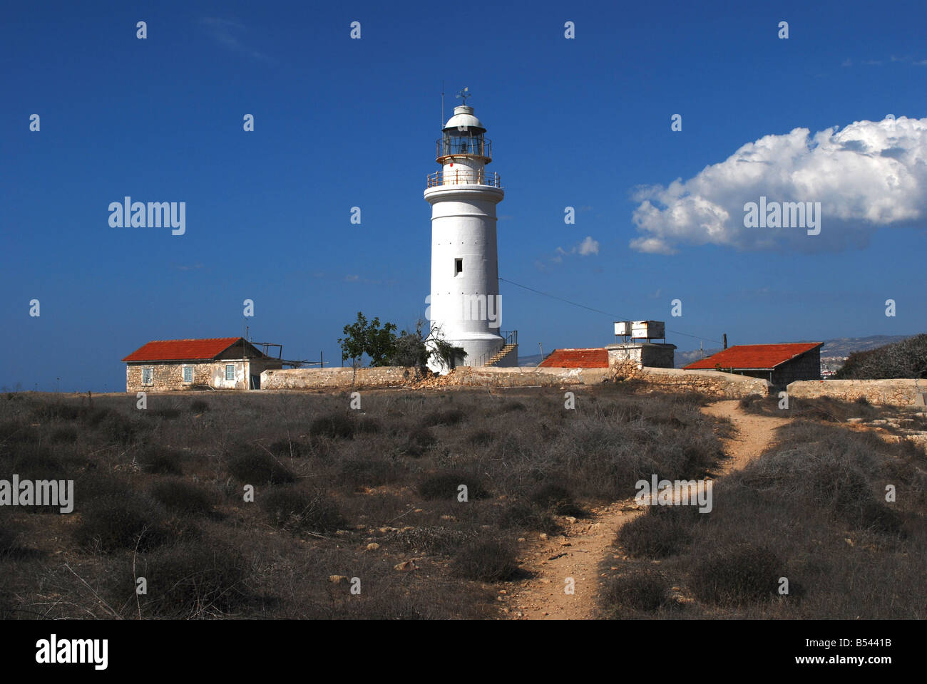 The lighthouse at Paphos Cyprus Europe Stock Photo - Alamy