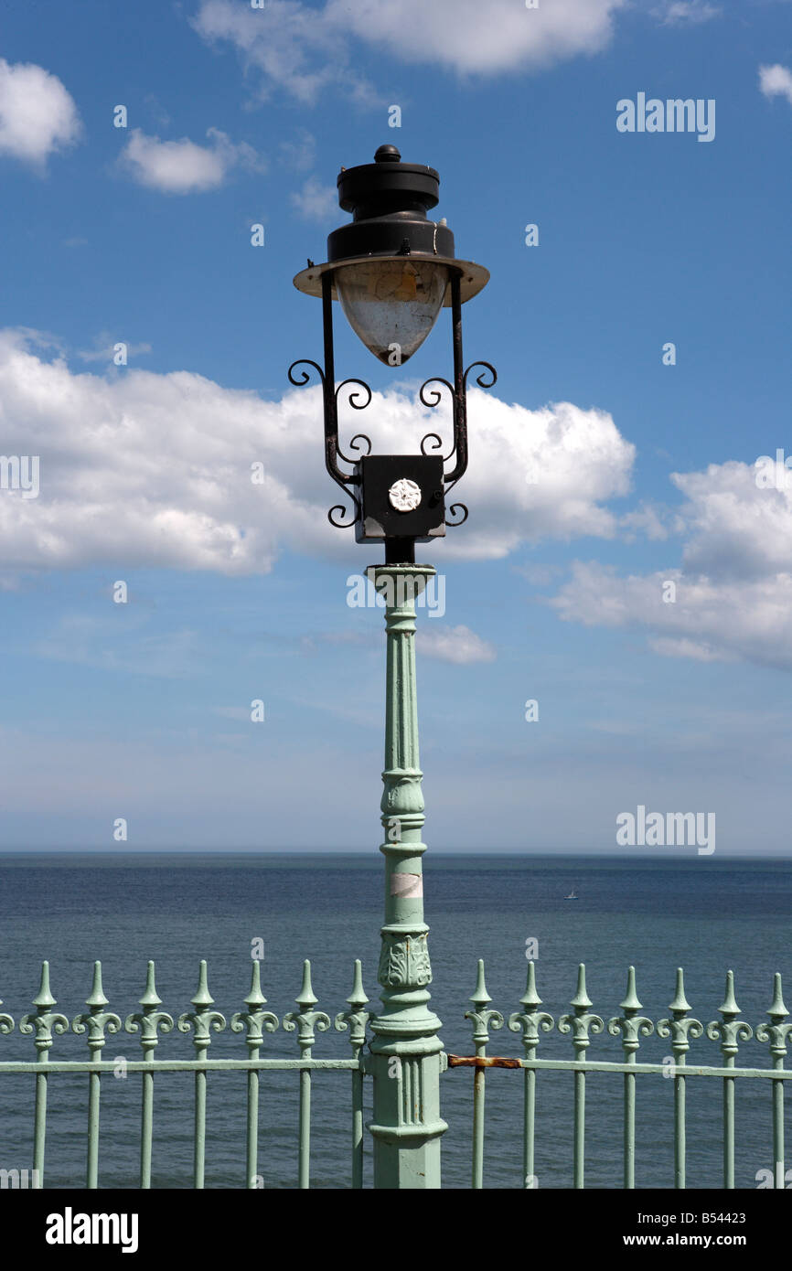 Victorian Lamp-post and railings Scarborough Stock Photo - Alamy