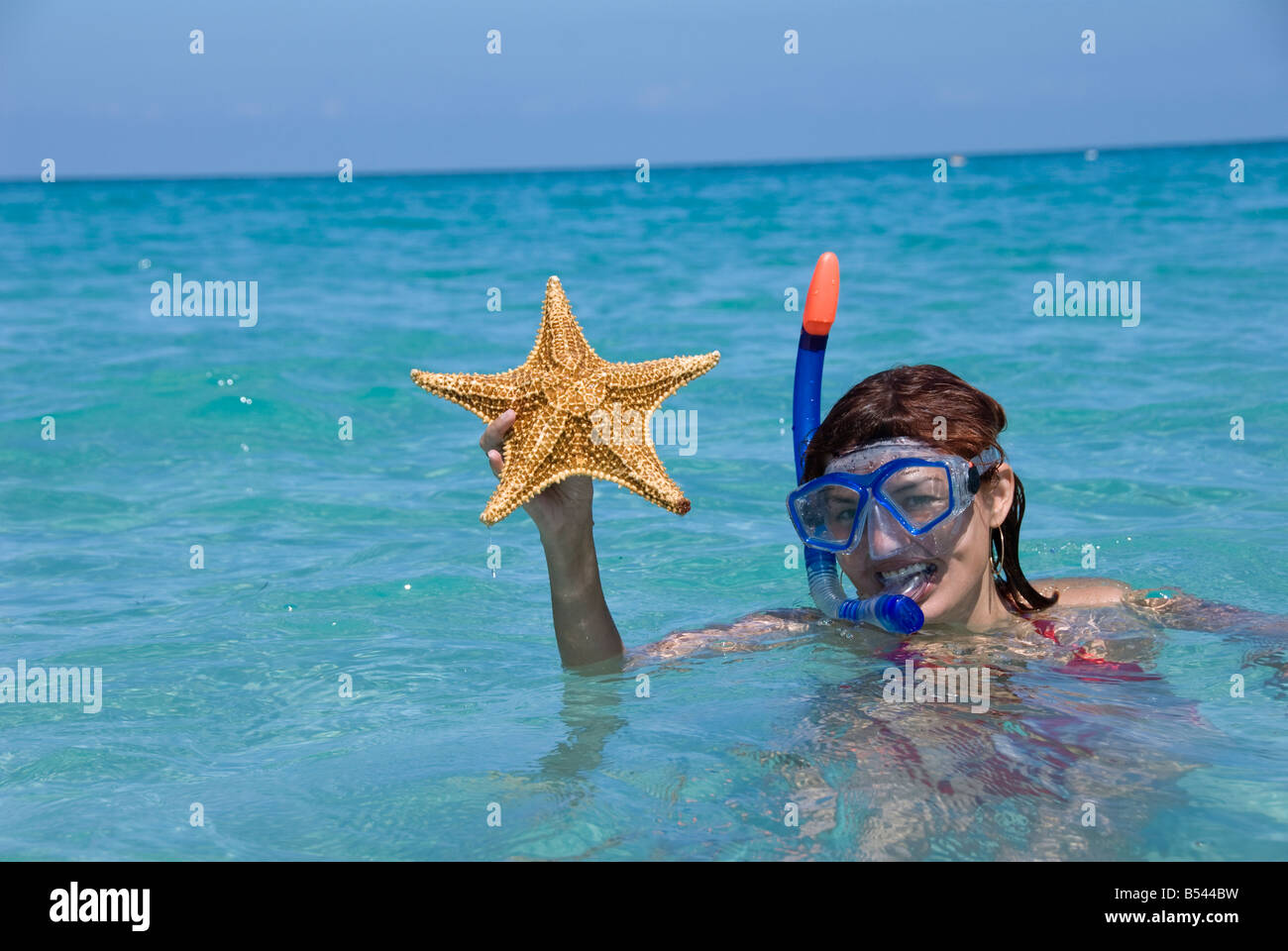 Woman snorkeling sea hi-res stock photography and images - Alamy
