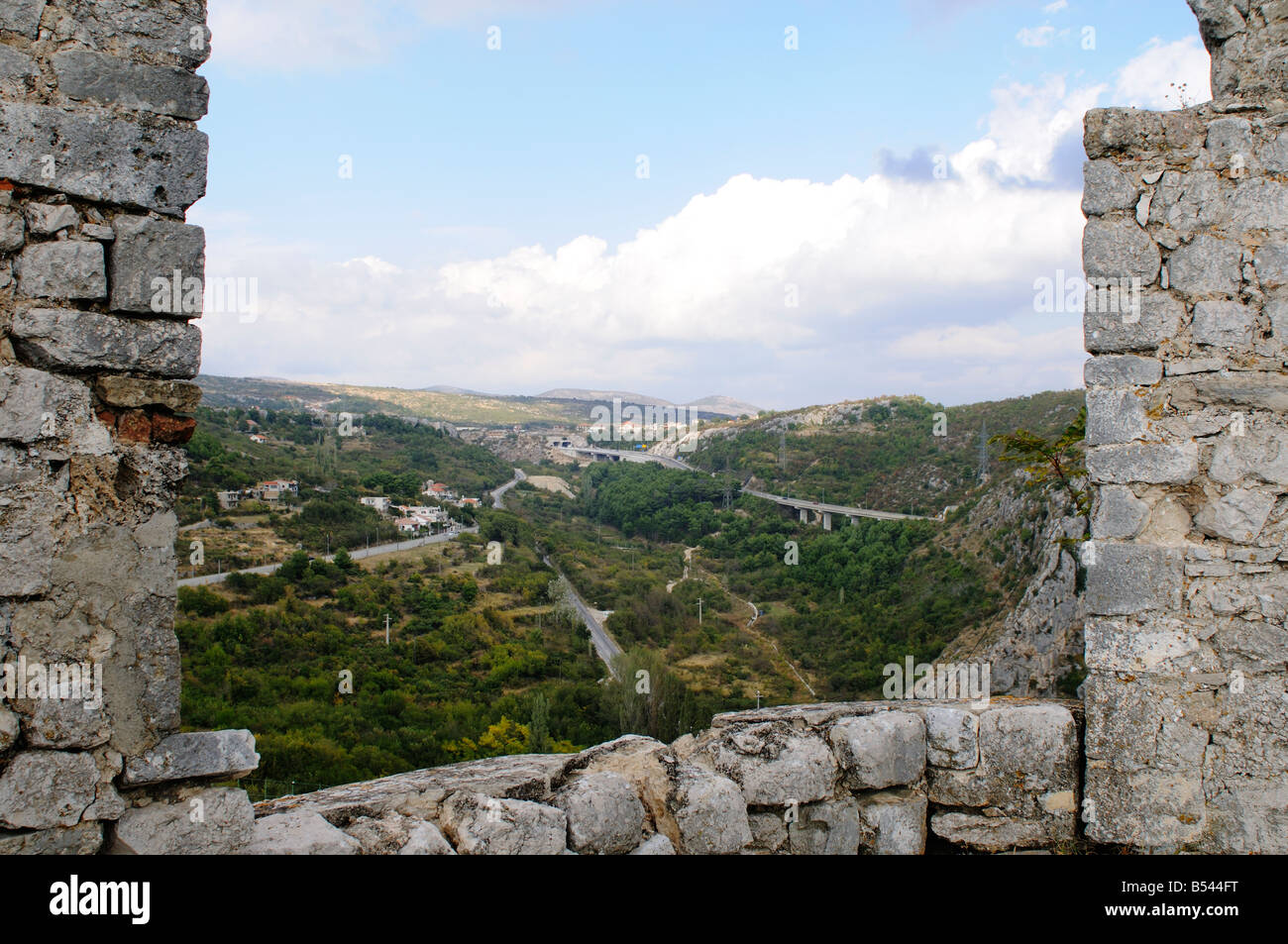 The Fort of Klis view on surrounding mountains Dalmatia Croatia Stock ...