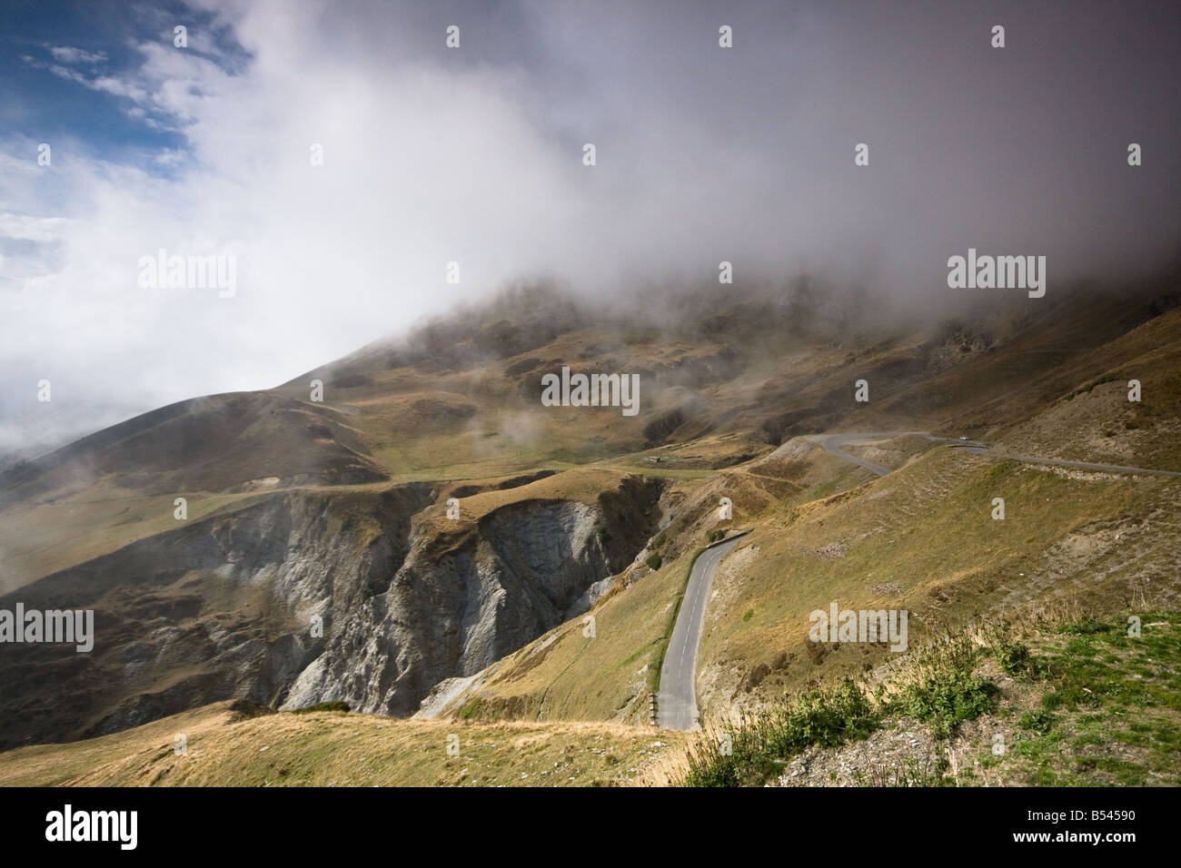 Empty road in the pyrenees hi-res stock photography and images - Alamy