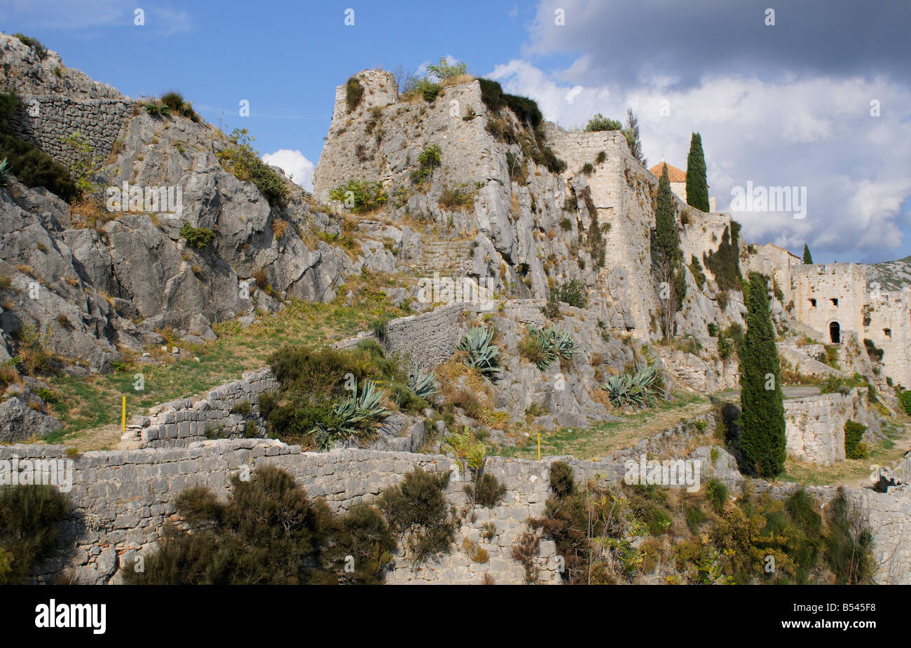 The Fort of Klis Dalmatia Croatia Stock Photo - Alamy