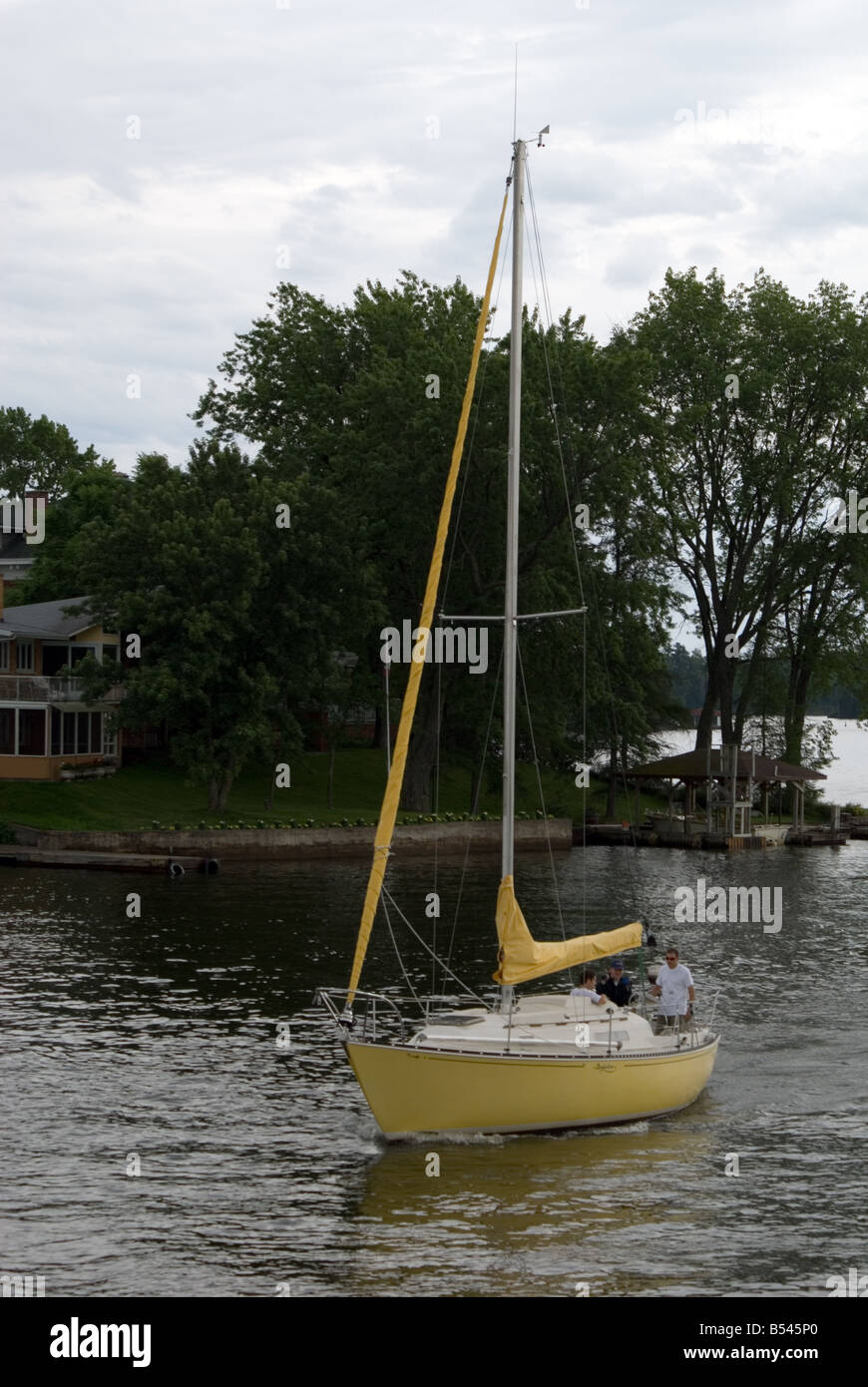sailboat Devils' Gap Lake of the Woods Stock Photo - Alamy