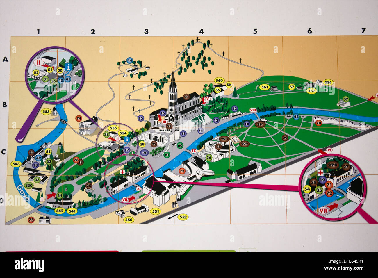 Map symbols church hi-res stock photography and images - Alamy