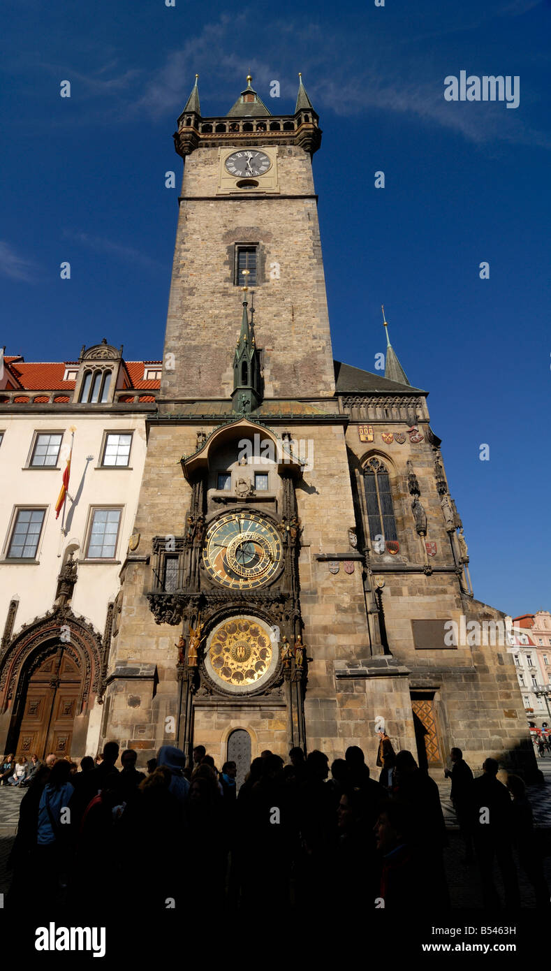 Astronomical Clock Old Town Hall Old Town Square UNESCO Prague Czech ...